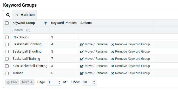 How do I combine keyword groups? How do I combine keyword groups?